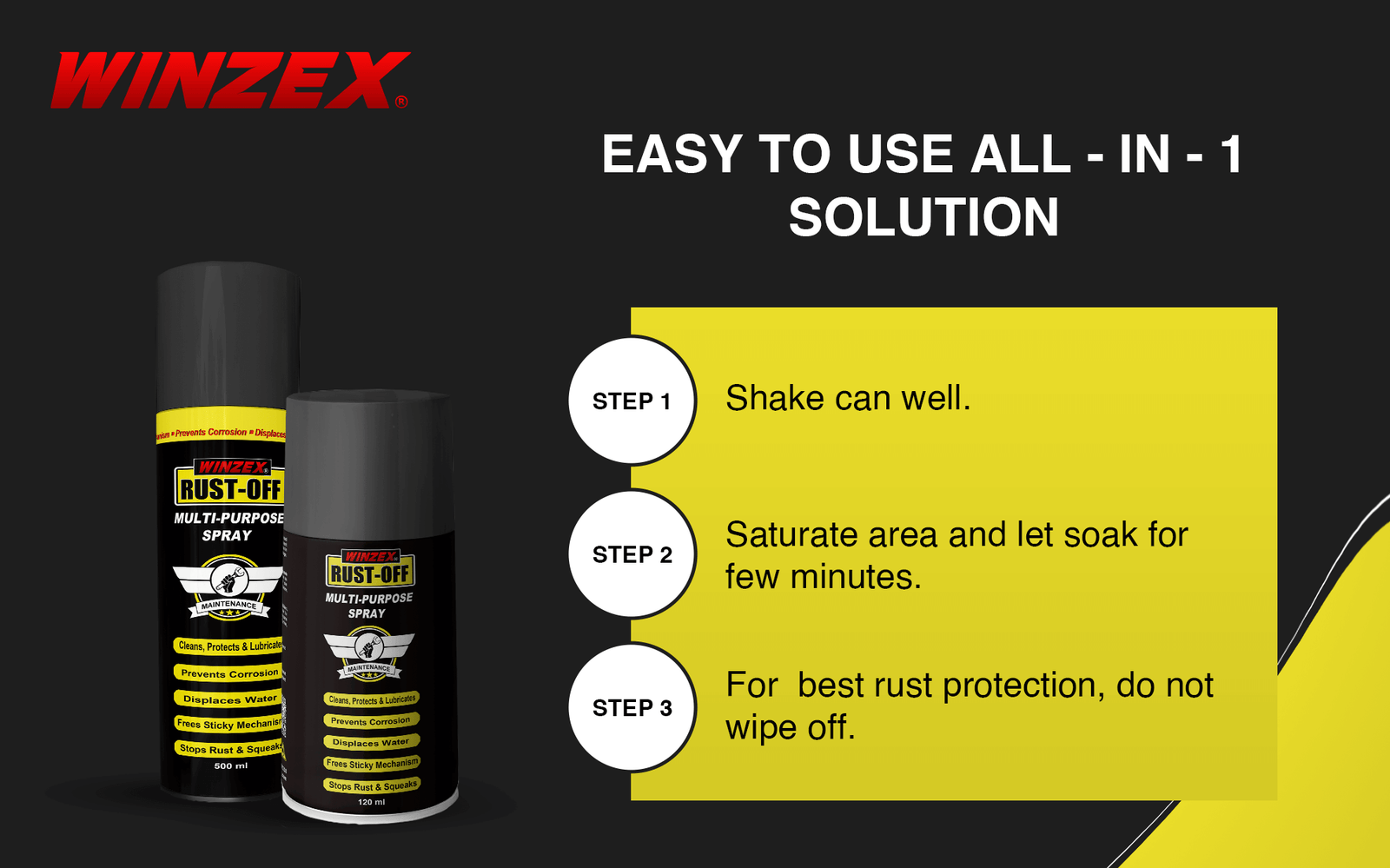 Winzex Rust Off Multi-Purpose Spray 120ML - Ultimate Solution