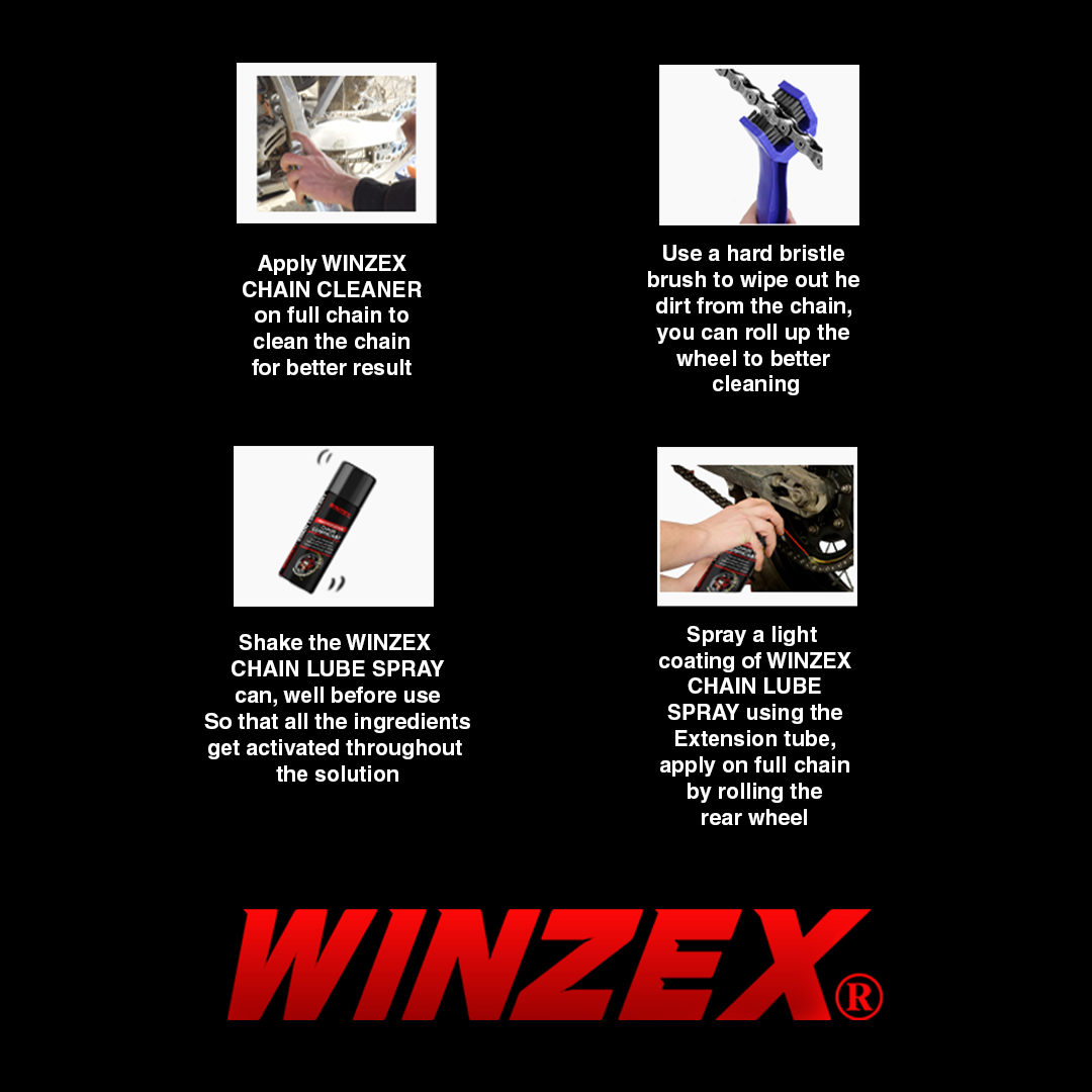 Winzex Chain Lubricant Spray 120ML - All-Weather Chain Lube